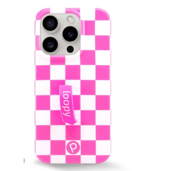 Loopy Case | Accessories | Loopy Pink And White Checkered Iphone 3 Pro ...